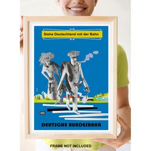 Reprint of the Vintage Travel Poster - Visit Germany by Rail - Etsy