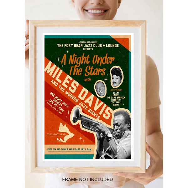 Miles Davis Poster - Etsy