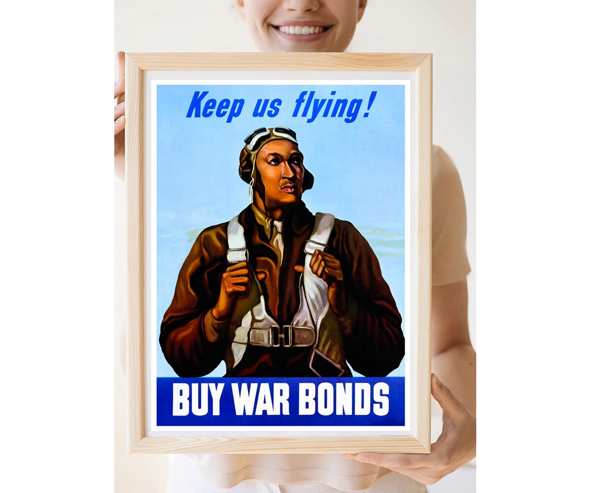 Reprint of a US WW2 Propaganda Poster Keep Us Flying - Etsy