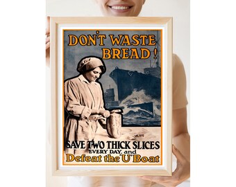 Bread Ww2 Poster - Etsy