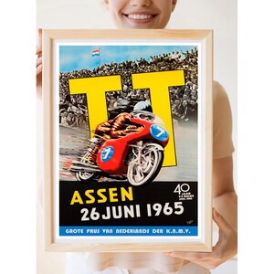 Reprint of a Vintage 1965 Dutch TT Racing Event Poster - Etsy