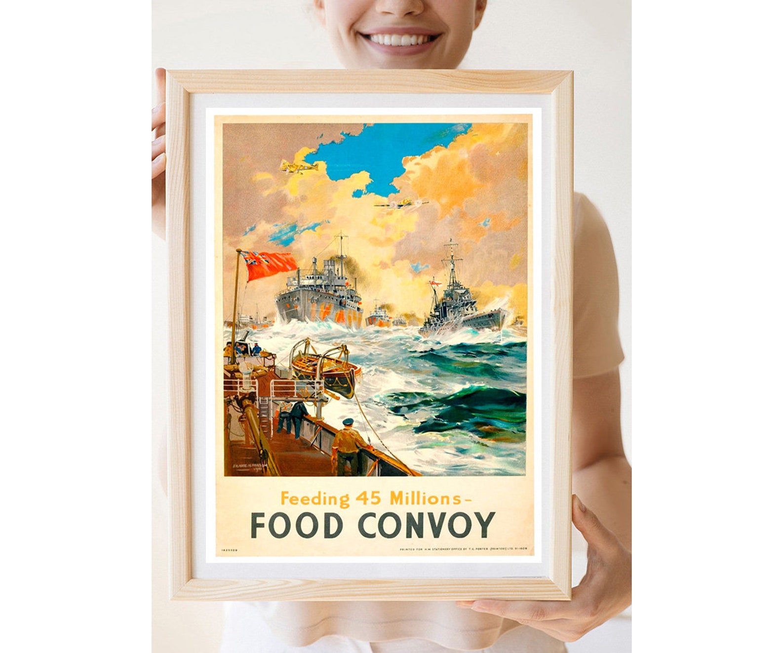 Reprint of the Vintage WWII Food Convoy Poster | Etsy