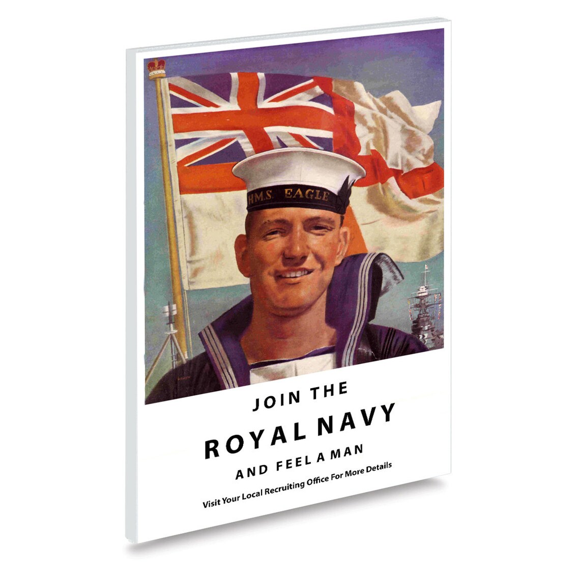 Reprint of a 1960s British Royal Navy Recruiting Poster - "join the ...