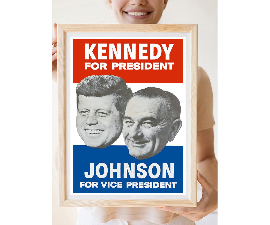 Reprint of a Political Election/rally Poster Kennedy and | Etsy