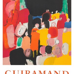 Reprint of a 1961 Vintage French Exhibition Poster for Works by ...