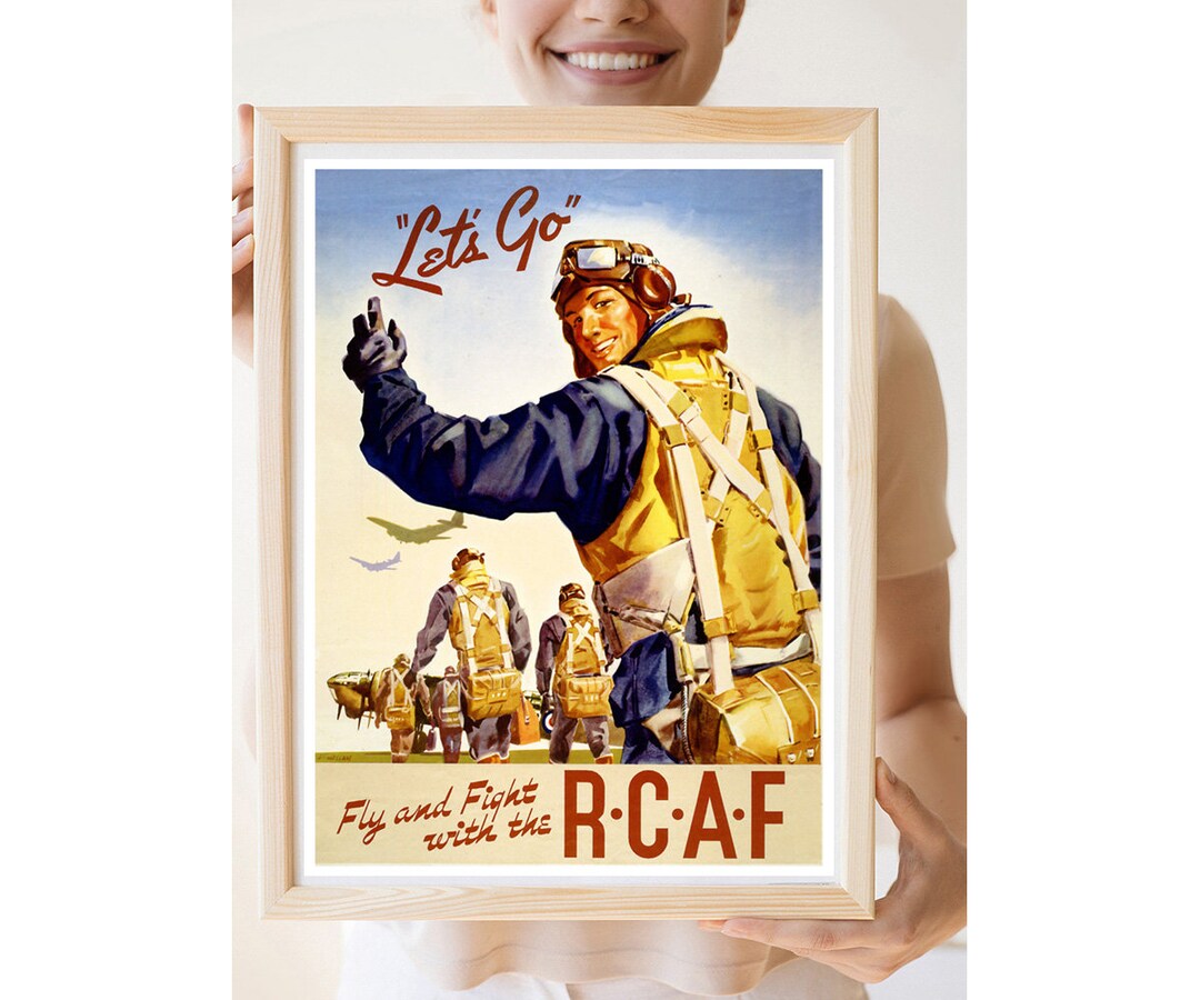 Reprint of the WW2 Propaganda Poster - Join the RCAF - Etsy