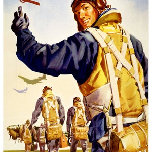 Reprint of the WW2 Propaganda Poster - Join the RCAF - Etsy