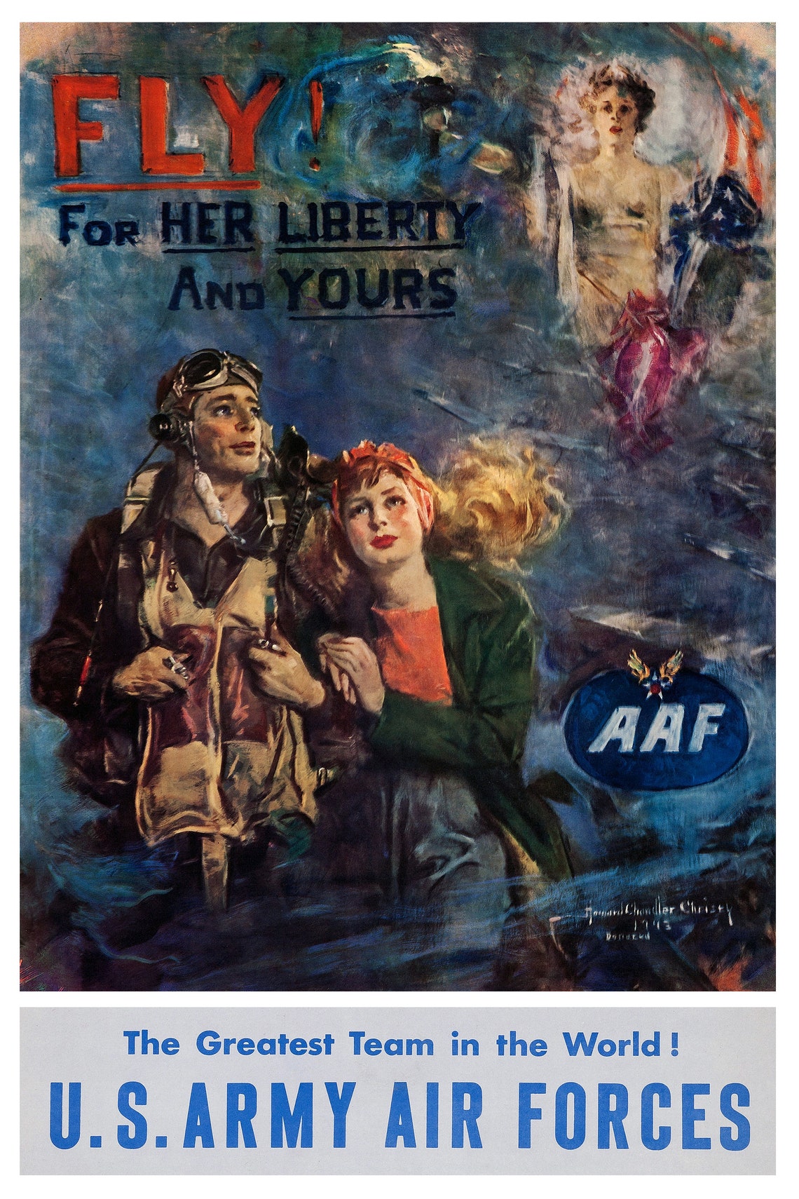 Reprint of a WW2 US Army Air Force Recruiting Poster | Etsy