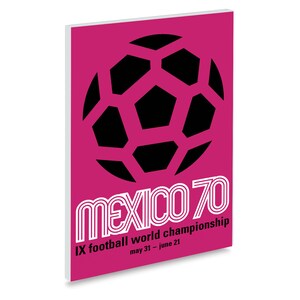 Reprint of the 1970 World Cup Football in Mexico - Etsy