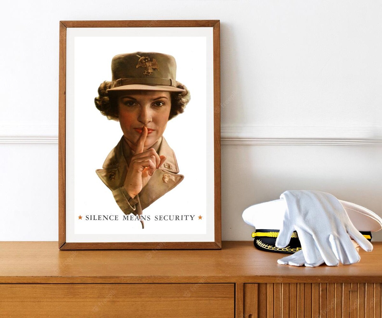 Reprint of the WW2 Propaganda Poster - Silence Means Security - Etsy