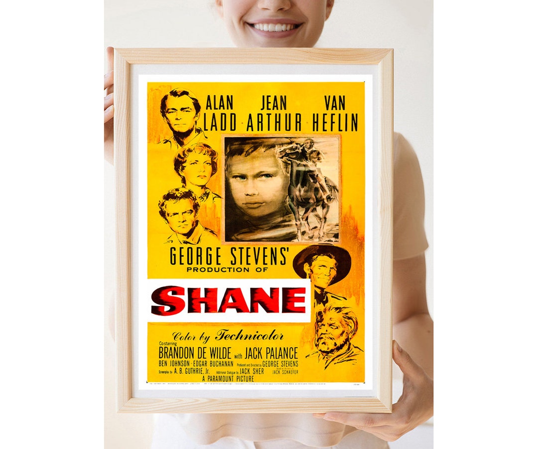Reprint of the Vintage 1953 Movie Poster Shane - Etsy