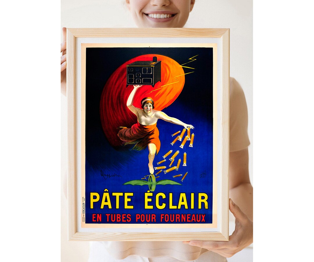 Reprint of a Vintage French Food/drink Advertising Poster - Pate Eclair ...