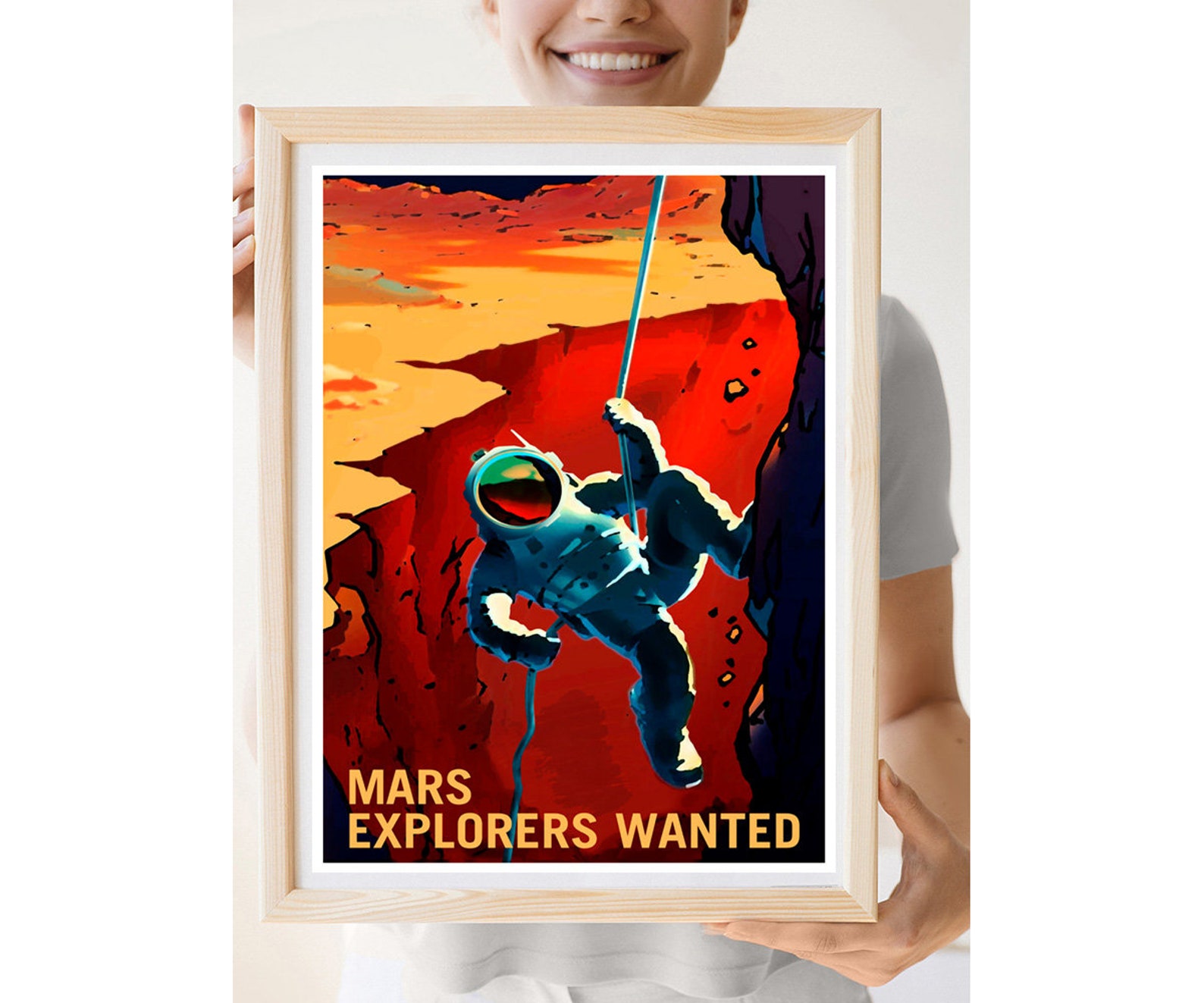 Reprint of a NASA Recruitment Poster mars Explorers - Etsy