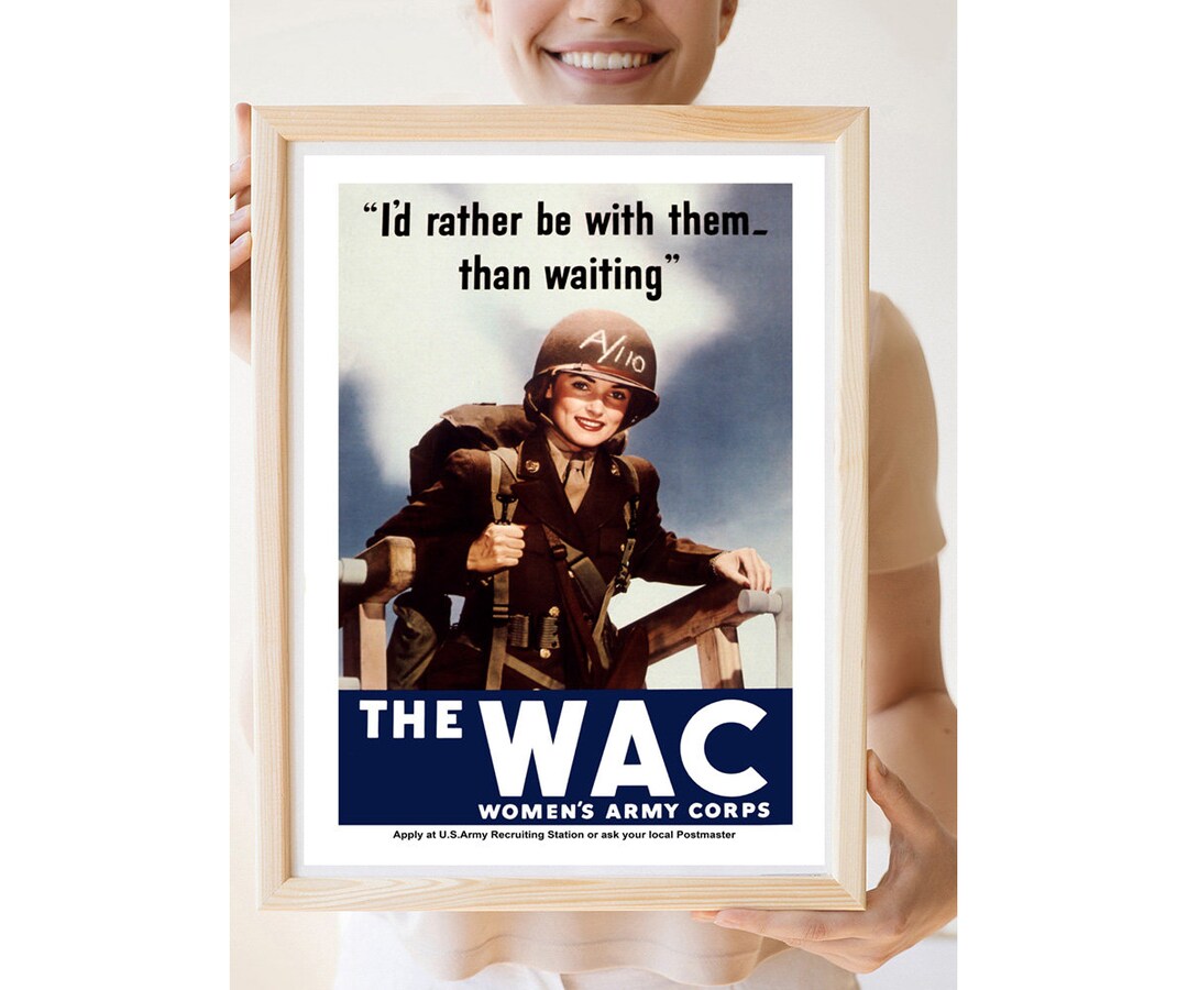 Reprint of a WW2 US Recruitment Poster to Join the Wacs - Etsy