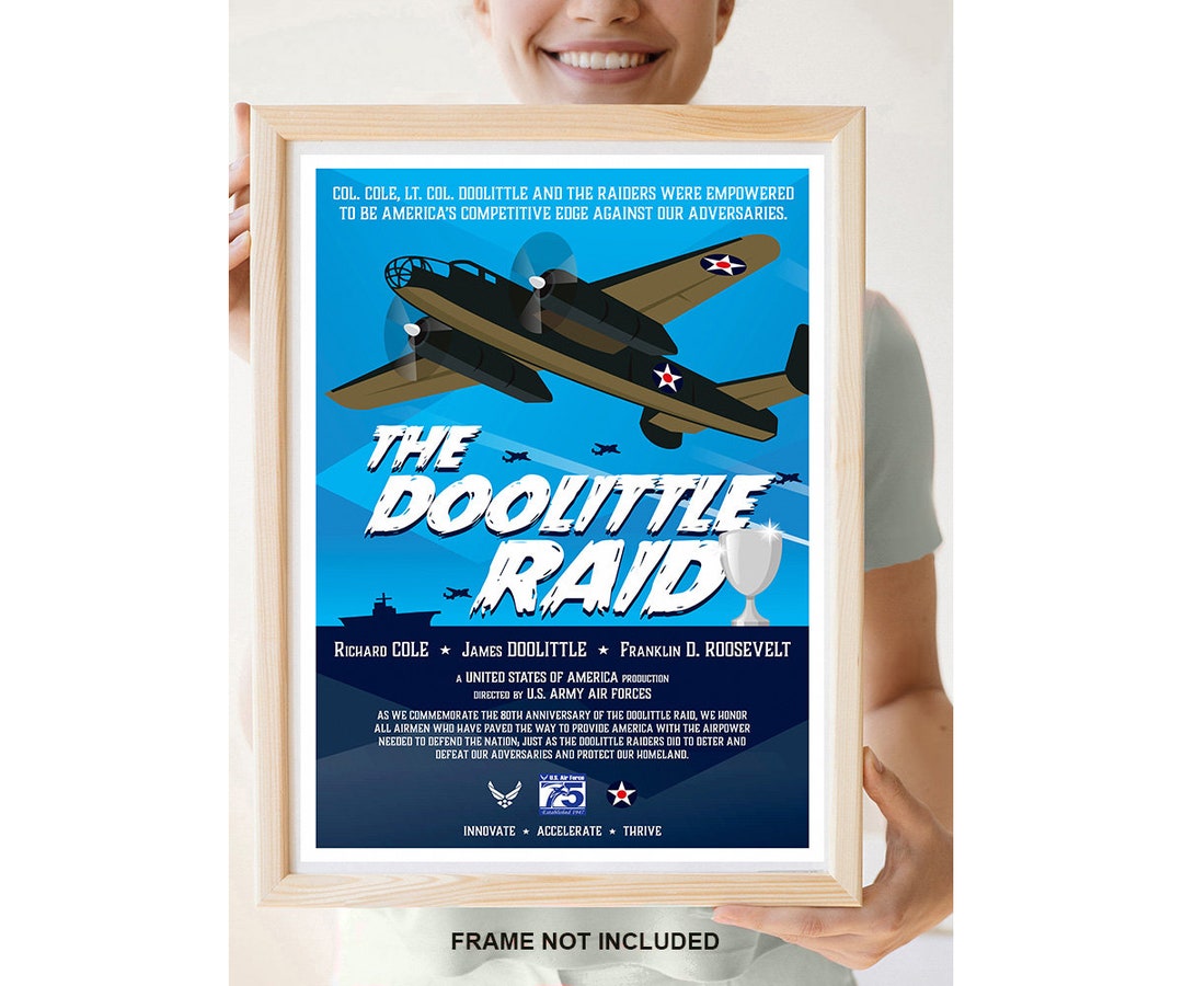 Reprint of a Vintage WW2 Commemorative Doolittle Raid Poster - Etsy