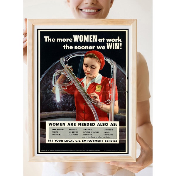 Women at Work Poster - Etsy