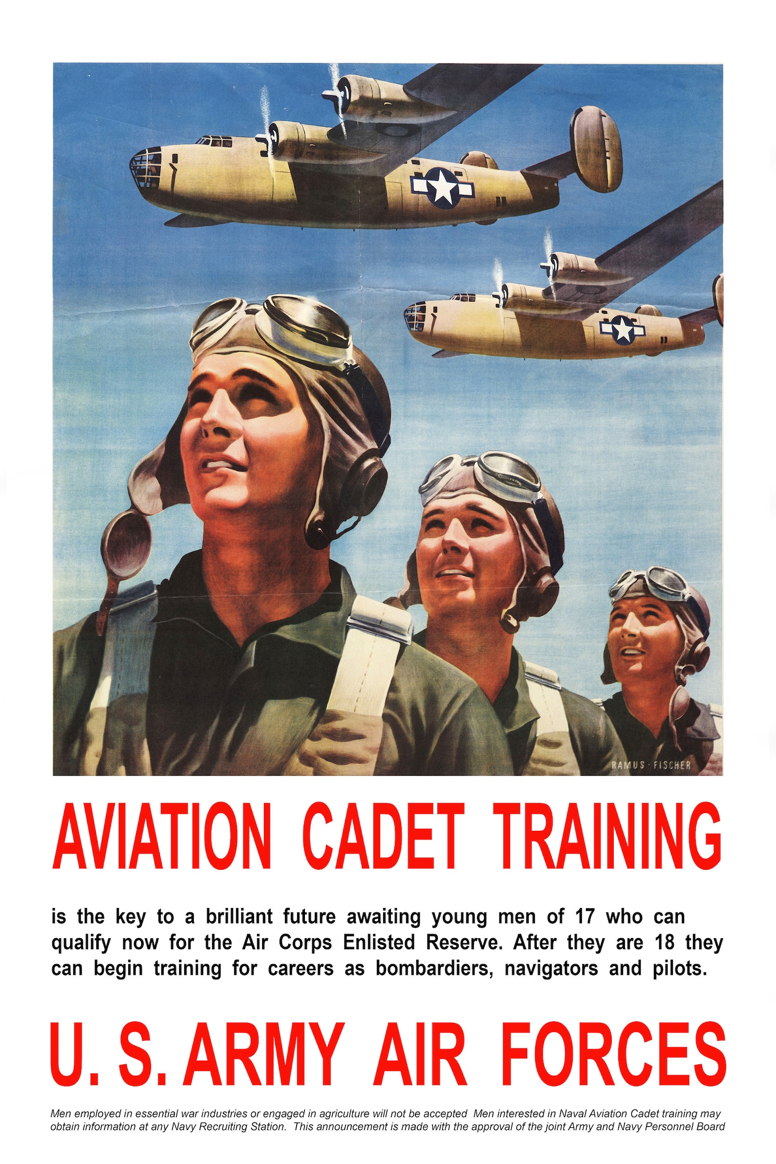 Reprint of a WW2 Vintage US Army Air Force Recruiting Poster - Etsy
