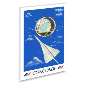 Reprint of a Vintage Airline Travel Poster for Concorde - Etsy