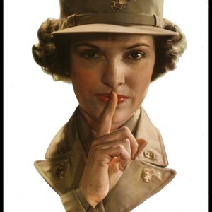 Reprint of the WW2 Propaganda Poster - Silence Means Security - Etsy