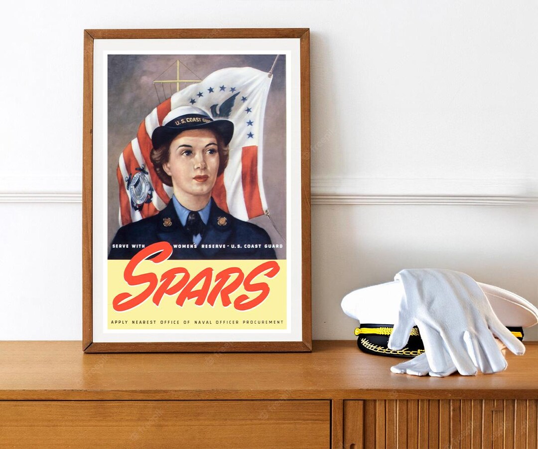 Reprint of a WW2 US Join the SPARS (USCG) Recruitment Poster - Etsy