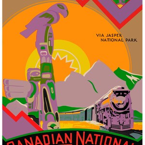 Reprint of a Vintage Canadian National Railway Poster - Etsy