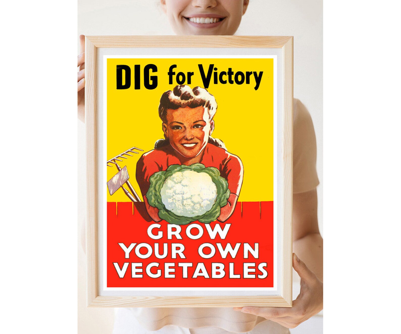 Reprint of a WW2 dig for Victory Poster - Etsy