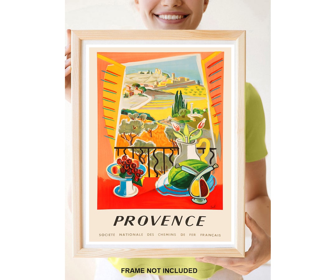 Reprint of a Vintage Travel Poster to Provence, France - Etsy