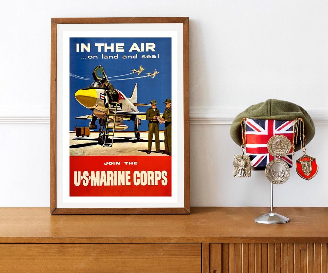 Reprint of a Vintage USMC Recruiting Poster - Etsy