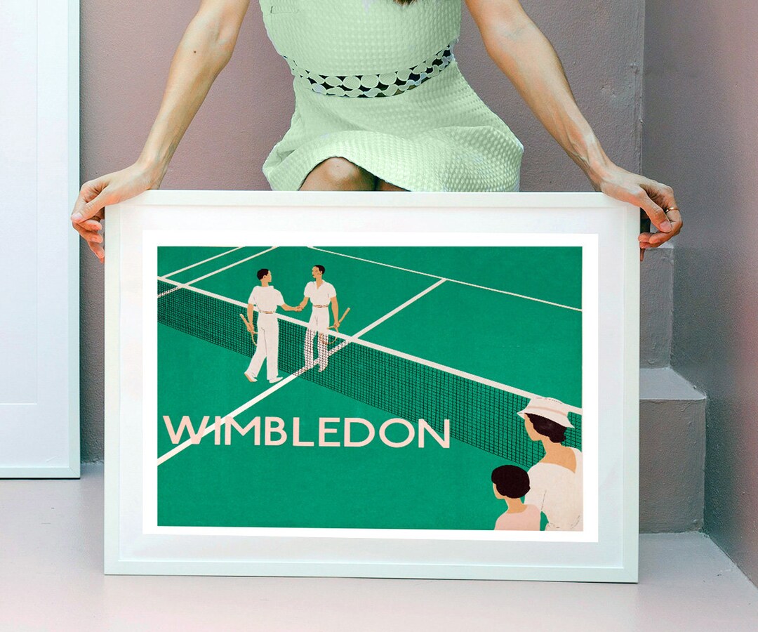 Reprint of a Vintage Wimbledon Poster - Etsy