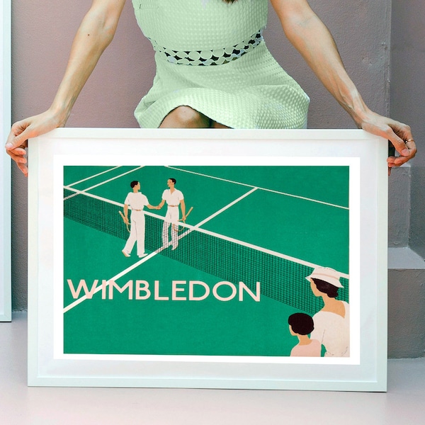 Vintage Wimbledon Poster - Etsy