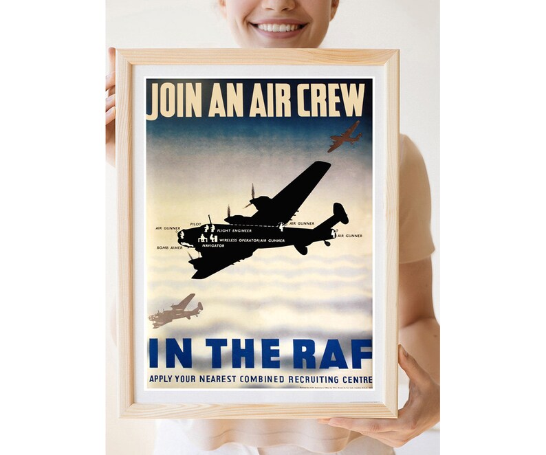 Reprint of a WW2 RAF Aircrew Recruitment Poster - Etsy