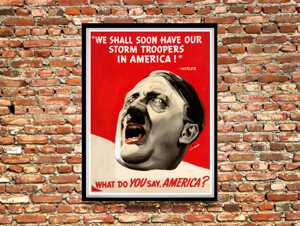 Reprint Of A US WW2 Propaganda Poster We Will Soon Etsy