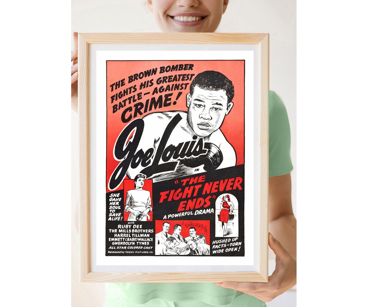 Joe louis poster - Etsy España
