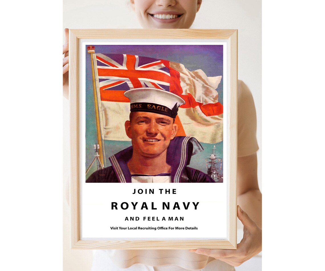 Reprint of a 1960s British Royal Navy Recruiting Poster | Etsy