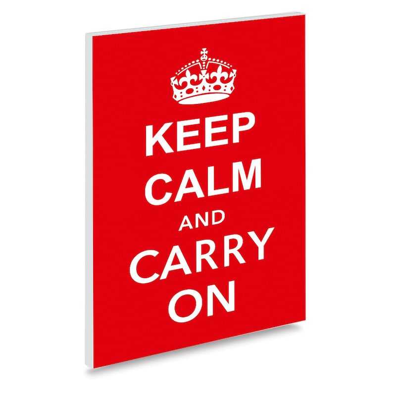 Reprint of the British WW2 Poster Keep Calm and Carry On - Etsy