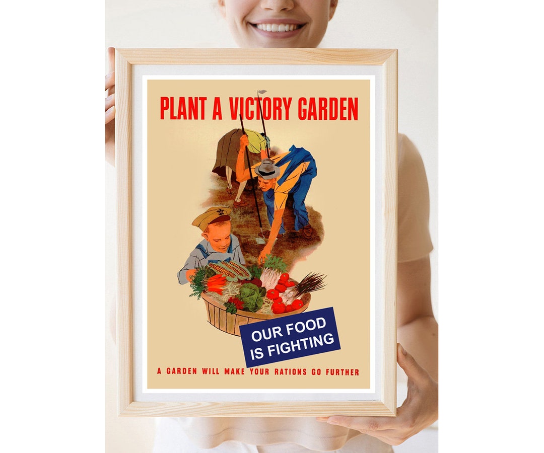 Reprint of a WW2 Propaganda Poster - Plant a Victory Garden - Etsy