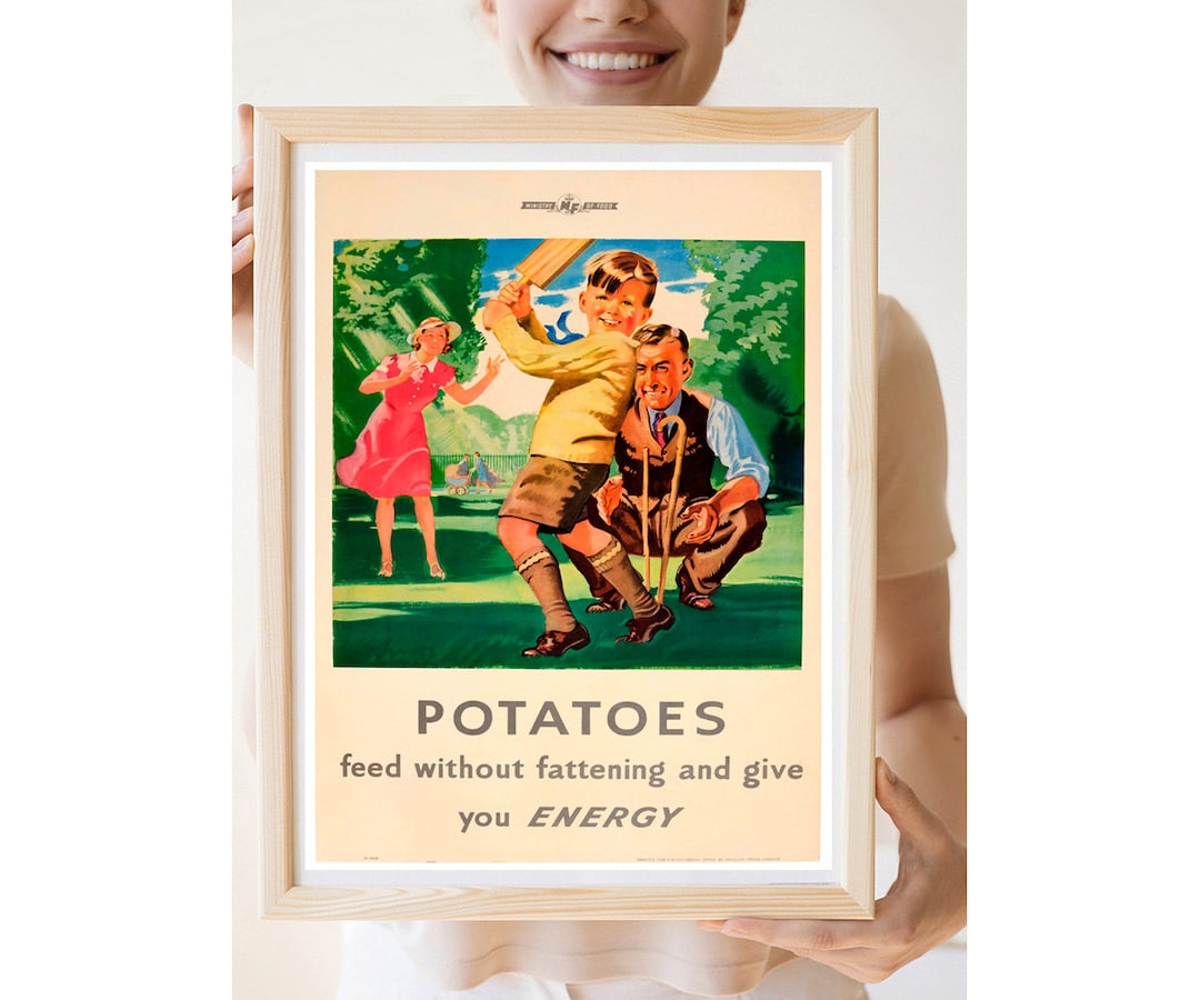 Reprint of a British 1940s Ministry of Food Propaganda Poster for ...