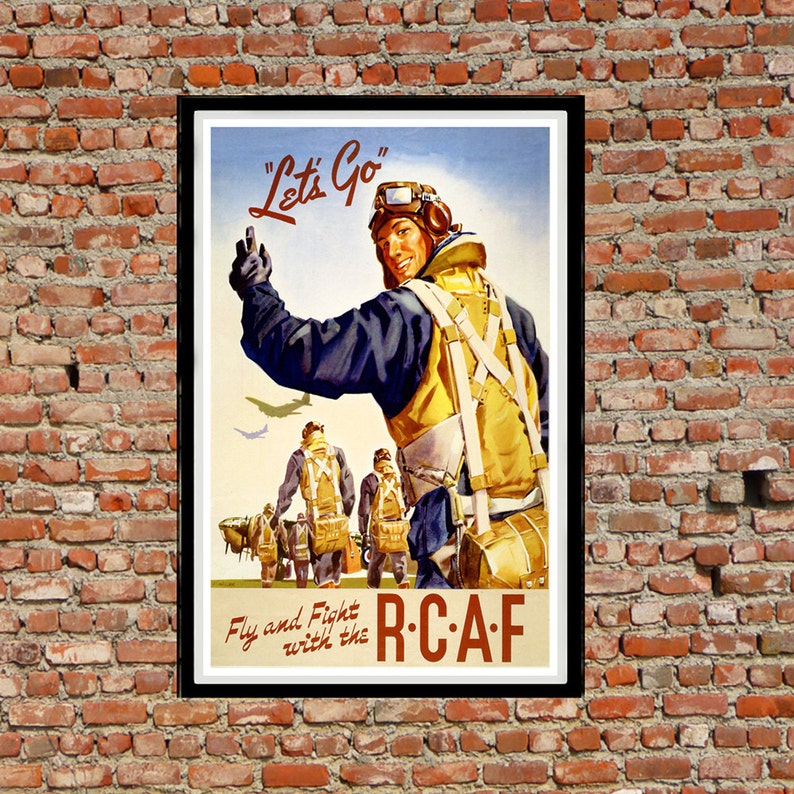 Reprint of the WW2 Propaganda Poster Join the RCAF | Etsy