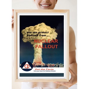Reprint of a Civil Defense Nuclear Fallout Poster - Etsy