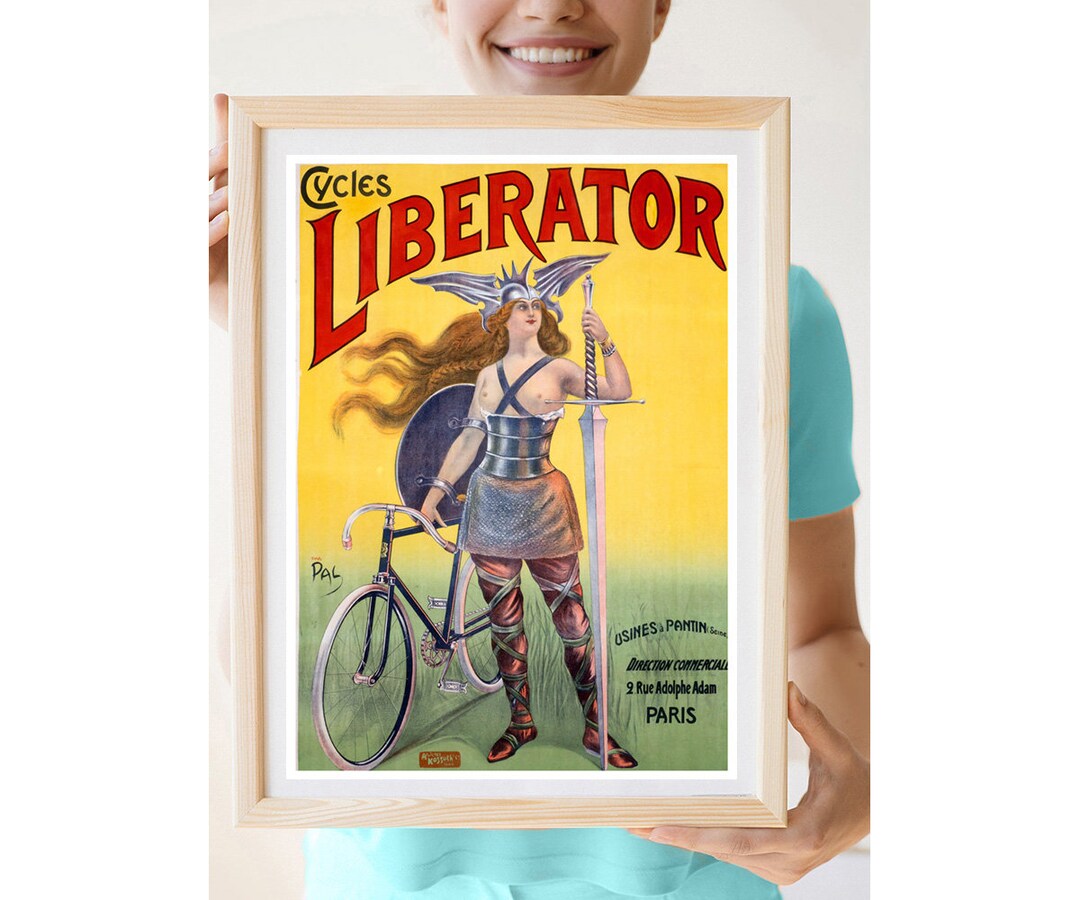 Reprint of a Vintage Liberator Bicycle Advertising Poster - Etsy