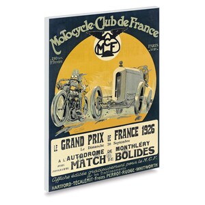 Reprint of a Vintage 1926 French Motorcycle Grand Prix Poster - Etsy