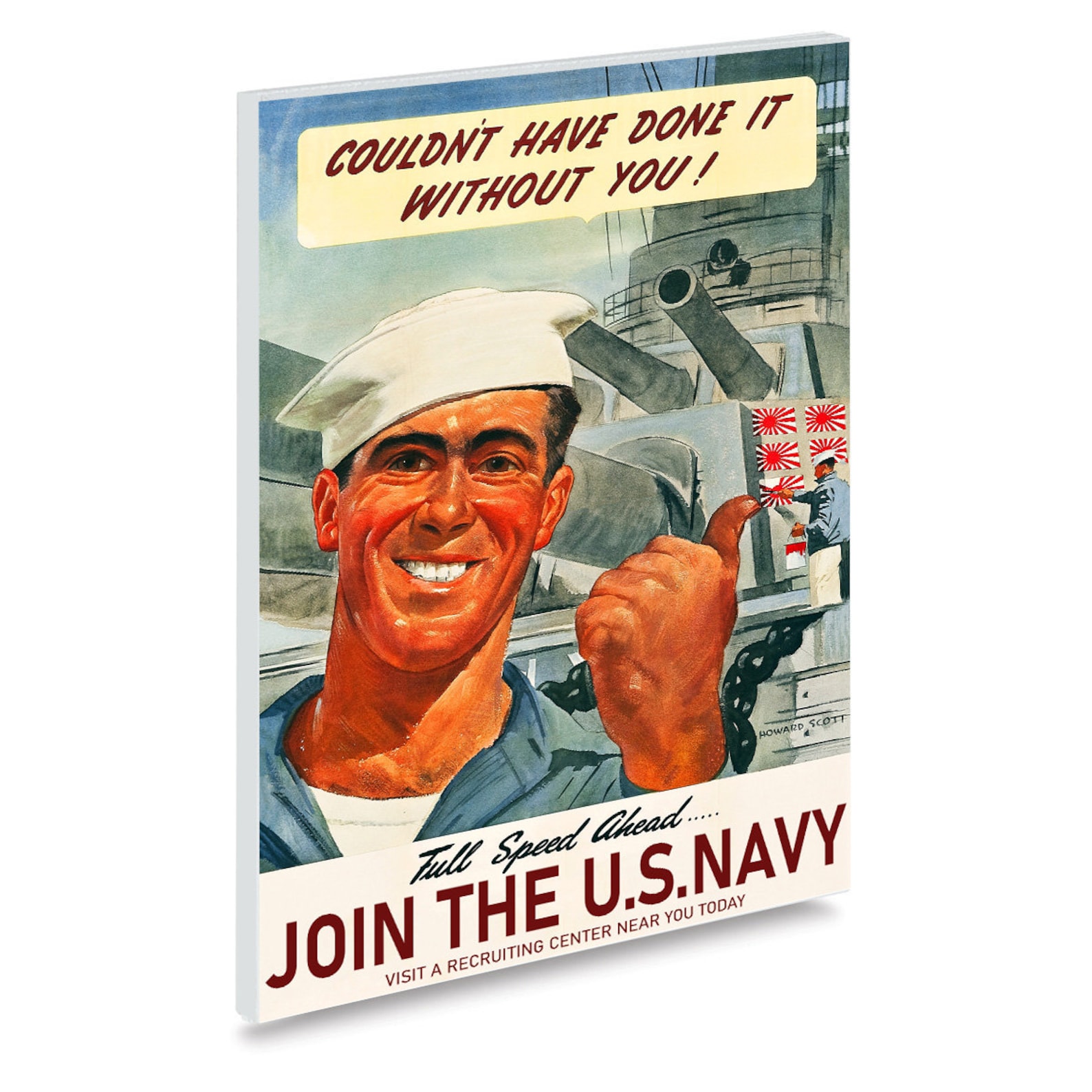 Reprint of a Vintage WW2 US NAVY Recruiting Poster - Etsy