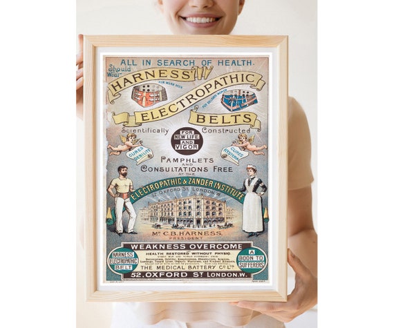Reprint of a Vintage Edwardian Health and Fashion Poster - Etsy