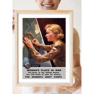 Reprint of a WW2 Vintage Recruiting Poster - 'womans Place in the War ...