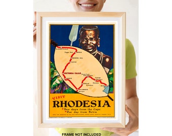 Rhodesia Poster - Etsy