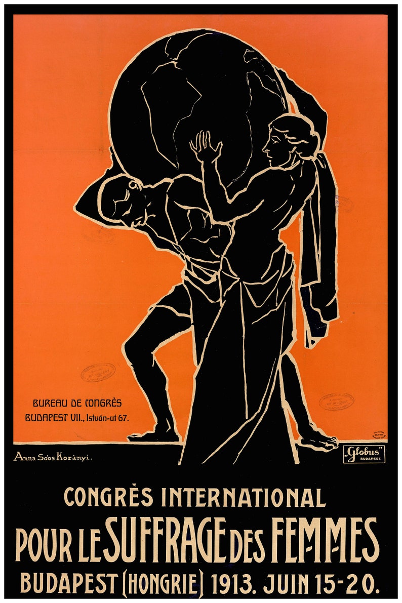 Reprint of a Vintage French Poster for Womens Suffrage - Etsy