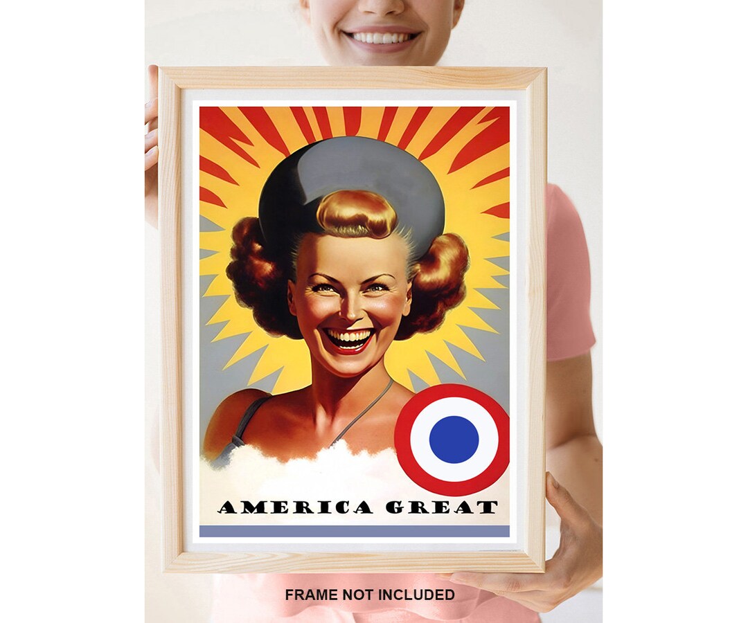 Reprint of a US Propaganda Poster - "america Great" - Etsy