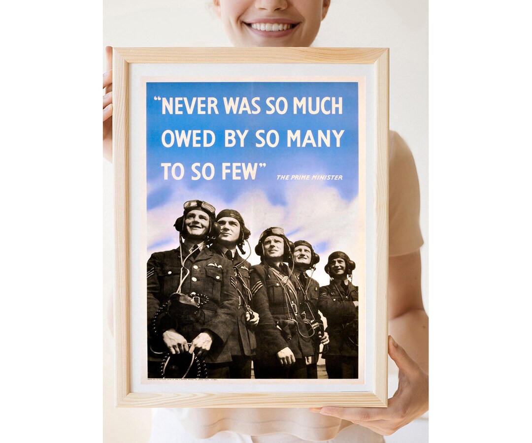 Reprint of the WW2 Propaganda Poster Never...to so Few. - Etsy