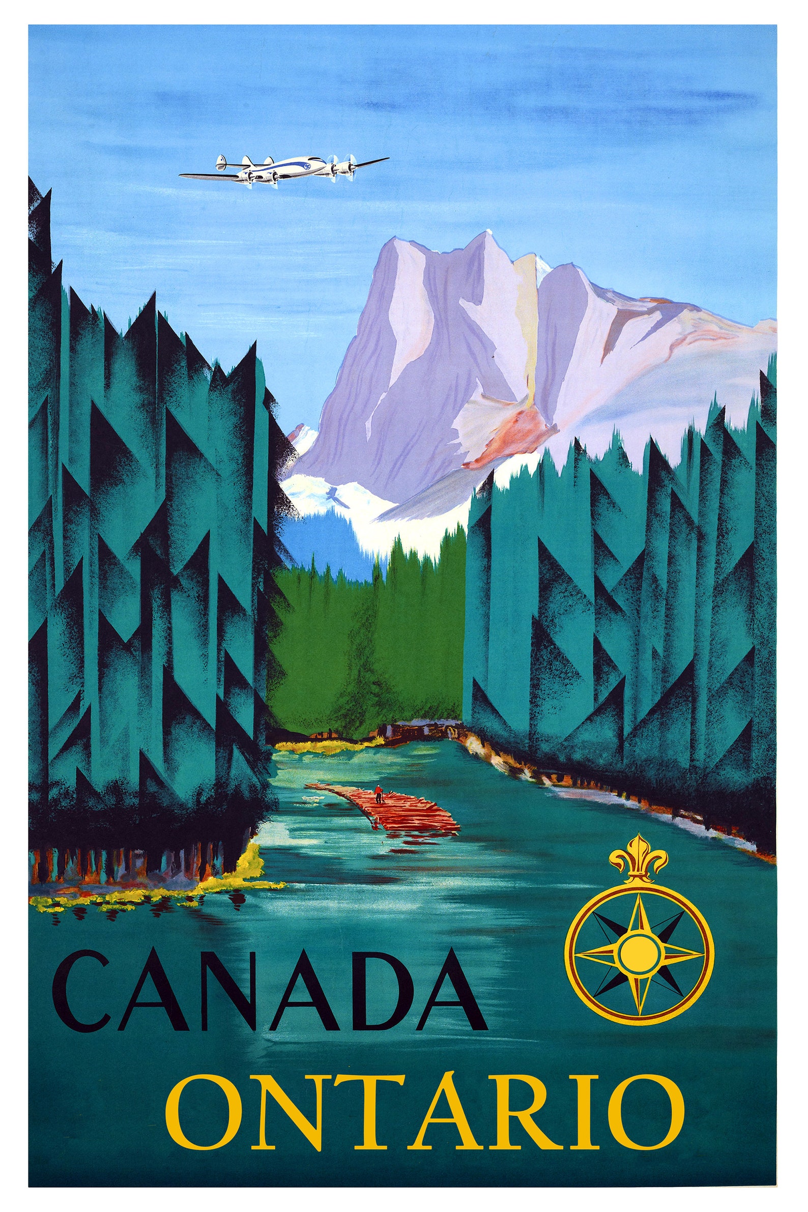Reprint of a Vintage Travel Poster to Ontario Canada | Etsy