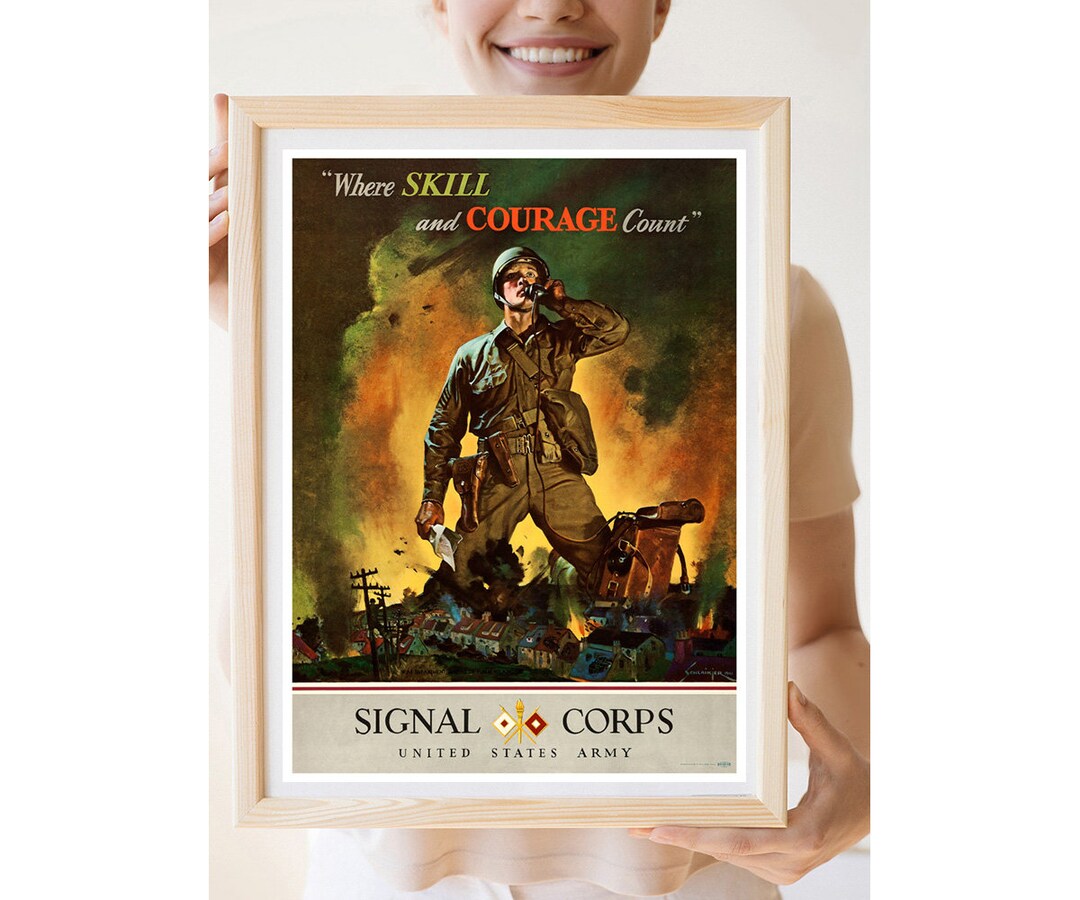 Reprint of a WWII US Army Recruitment Poster - Signals Corp - Etsy